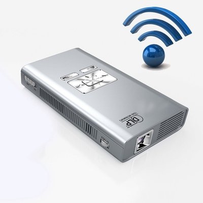 Multimedia DLP Micro LED Projector 720p HD Portable TF card USB
