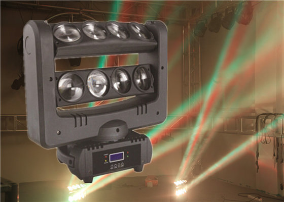 Led Stage Moving Head Spider Light With 8 Head 10Watts RGBW