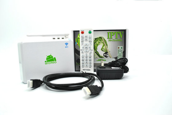 Wifi 802.11/b/g/n Full High Definition Internet TV Set Top Box H.264 / MPEG2 / DivX