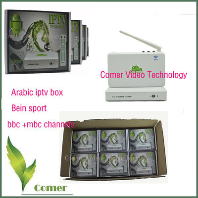 5V 2A DC Input Android TV Receptor Arabic IPTV Box With PAL NTSC TV Standards