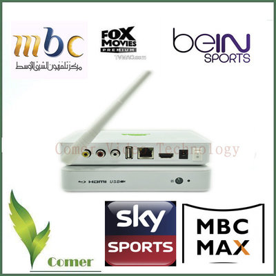 HD Android 5V DC Arabic IPTV TV Player With 90 - 250V Operation Condition