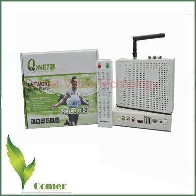 HDMI Qnet Arabic HD TV Box USB 2.0 Portable With 300 Channels