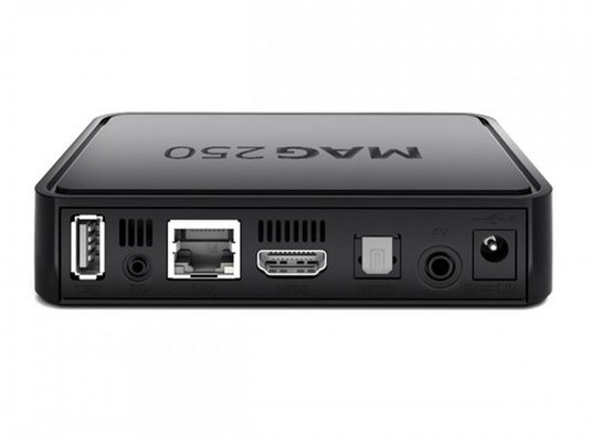 M3U Format HD TV Set Top Box , MAG 250 Linux Systerm Black TV Box