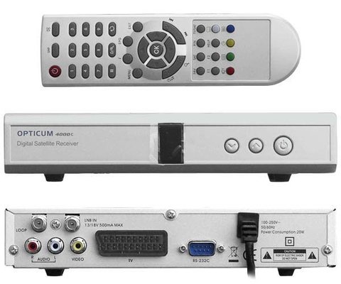 950-2150 MHz High Definition Satellite Receiver Opticum 4000C FTA