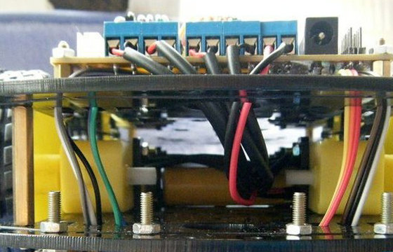 L293D 4wd Drive Robot Smart Car Chassis , Remote Control Car Parts
