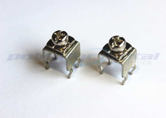 PC Heavy Duty Terminal Blocks 6-32 W/NCKL Plated Head Brass PCB Terminals