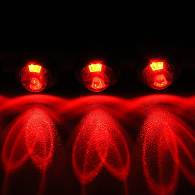Car Daytime Running Light Head Lamp 10 LED DRL Daylight Kit Super 12V Red