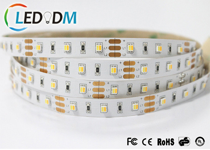 White 4.8W SMD 3528 LED Strip Light IP20 60 LEDs/M With 50000 Hours Lifespan