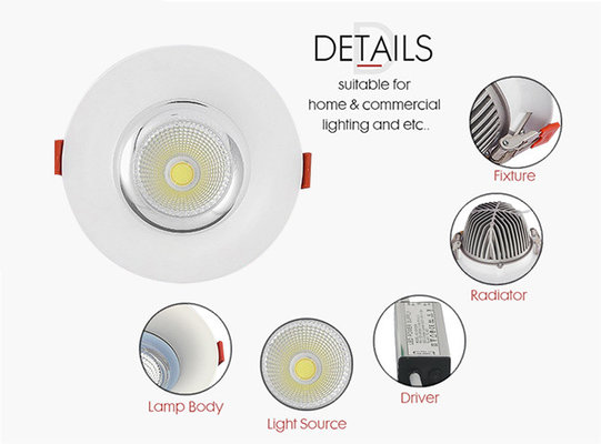 Wiring 30 Watt Led Ceiling Downlights , Durable Led 6 Inch Can Lights PF &gt; 0.9
