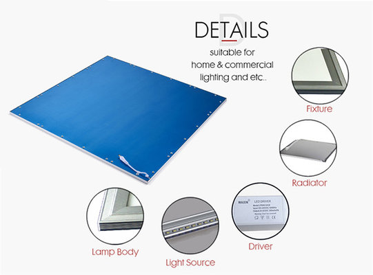 Brightness IP64 Led Flat Panel Light , 600x600 Led Panel Ceiling Light