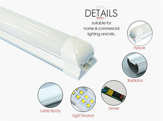 Multi Function T5 Integrated Led Tube Lamp , 0.3m 120lm / W Led Ceiling Tube Lights