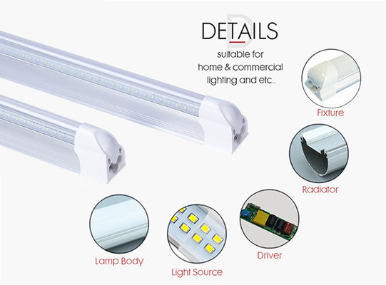 High Power 4ft LED Tube Light Daylight White Color High Lumen Led Chip