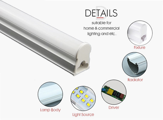 Surface Mounted T5 Led Replacement Tubes For Office NO UV Radiation
