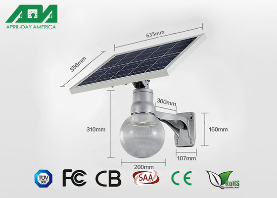 6500K 12W solar panel Outdoor LED Street Lights , led sun light solution high power