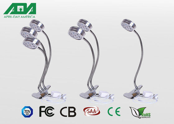 LED Growing Lights Gooseneck 5w 10w 15w For Indoor Plants , Office Plants