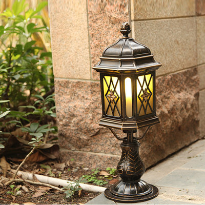 New European Style Retro Outdoor LED Garden Lights Pillar Gate lights supplier