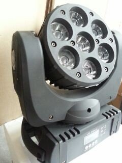 Stage Lighting / LED 10W * 7bulbs 4 In 1 RGBW Moving Head Beam Light