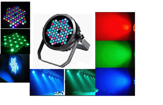 72pcs 3W RGBW LED Par Lights For Dance Halls Disco / Nightclubs