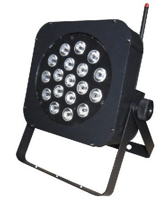 Theater 60 Watt Stage LED Flat Par Light DMX Wash Light 18 Bulbs Wireless Power