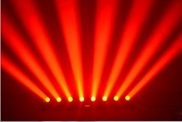 RGBW DJ LED Beam Moving Head Light 8 Eyes Stage Strobe Light 100W 3200K - 10000K