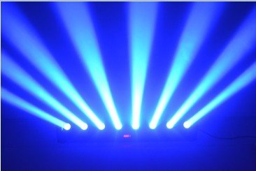 RGBW DJ LED Beam Moving Head Light 8 Eyes Stage Strobe Light 100W 3200K - 10000K