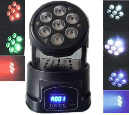 Portable Stage LED Moving Head Wash Light Four Colors DMX strobe Light