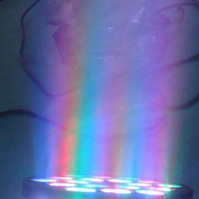 Nightclubs 3 Watt LED RGB Moving Head Wash Light , DMX stage light