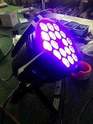 Indoor Using Led Par Lights , LED 18pcs*18w 6 In 1 RGBWA+UV Par Light