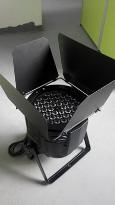 Stage Show / Fresnel LED Par Lights 54pcs x 3W White Amber Color Par Lights