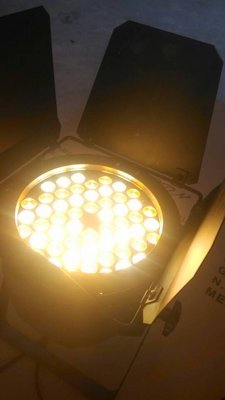 Stage Show / Fresnel LED Par Lights 54pcs x 3W White Amber Color Par Lights