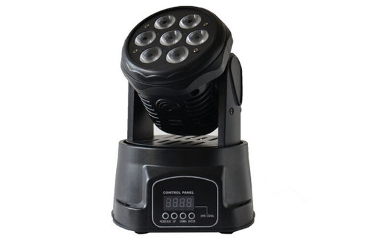 Mini LED 10Watt RGBW 4 in 1 LED Moving Head Wash Light  7Bulbs For Stage