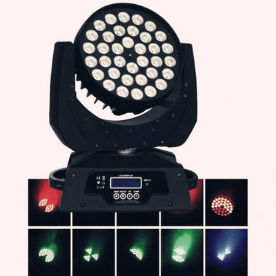 4 in 1 10W With Zoom LED Moving Head Wash Light AC110-240V 36Bulbs