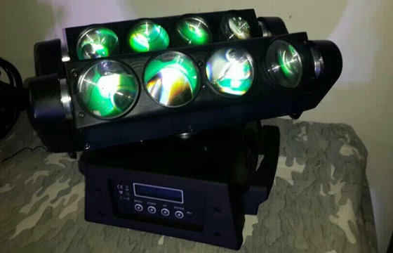 Single White Or 4 In 1 RGBW 8 Eyes Beam Spider LED Moving Head Light DMX Stage Lighting