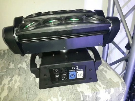 DMX512 LED 8 Eyes Moving Head Beam Light Cree Bulb Spider Pan / Tilt Rotate