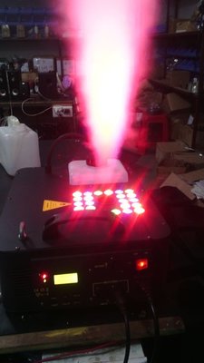 Nightclub / Stage Show 1500W LED with RGB Smoke Fog Bubble Machine For Disco