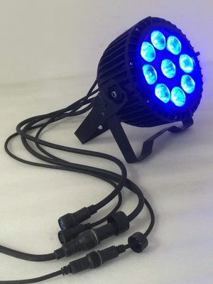IP65 Outdoor Waterproof LED Par Lights 9Bulbs 15W Water Resistant