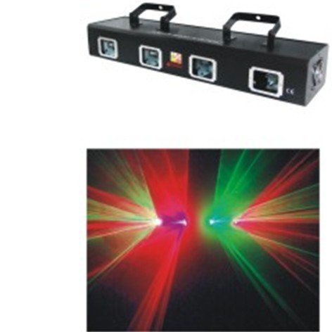 Four Head Red And Green Laser Stage Lighting AC110 / 240V Stage Light