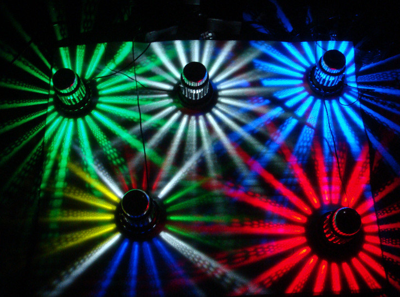 LED Effects Lighting Disco 3 in 1 LED RGB Sunshine Light Sound Control