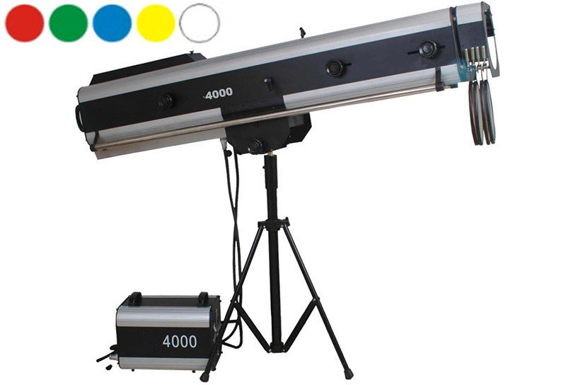 Television HMI 3000 Watt Stage Follow Spotlights With Light center monitor