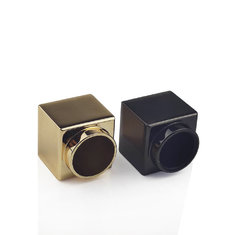China Customized Black Square Perfume Bottle Caps , Sample Processing , Large Purchases No Mold Fees supplier