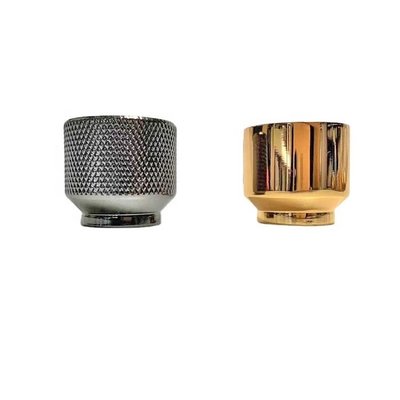 15Mm Gold Metal Zinc Alloy Perfume Bottle Cap Golden Color Perfume Cap OEM ODM supplier