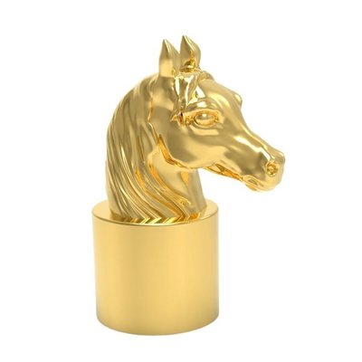 Custom Zodiac Head Zinc Alloy Perfume Cover Free Mold Opening For Large Quantities supplier
