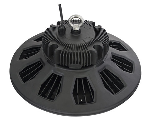 Black Round LED High Bay Lights , 100w - 240w LED High Bay Light Fixtures