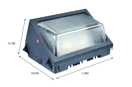 Factory LED Wall Pack Lights Fixtures AC100-277V 3000 - 7000K 130LM/W