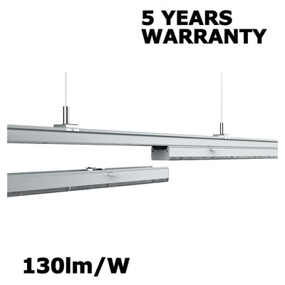 White LED Linear Light 130LM/W 60W 7800lm For Supermarket / Office Lighting