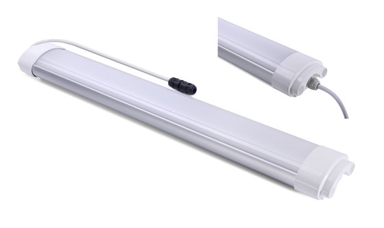 Suspended LED Weatherproof Batten Lights 600m 20W Energy Saving For Hospital / School