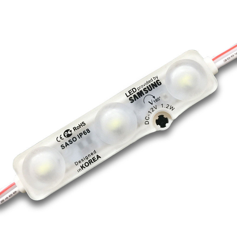 3 Chips 5730SMD LED Module Lights , Ultrasonic DC 12v LED Light Modules With Lens