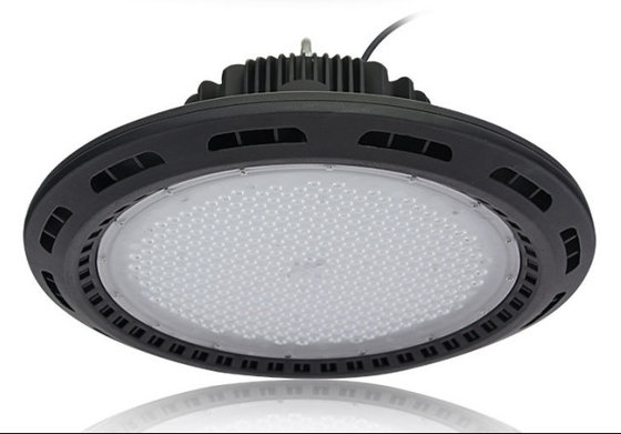 Black Round LED High Bay Lights , 100w - 240w LED High Bay Light Fixtures