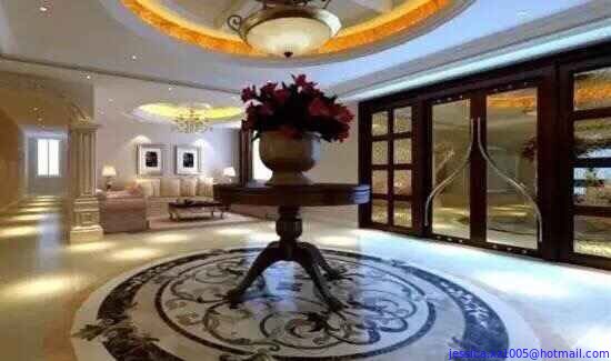 Marble Stone Polished of the Waterjet Patterns Flooring Tiles,Waterjet Tile