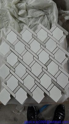 Natural Stone White Marble Mosaic, Mosaic Veneer,White Marble Mosaic,Marble Mosaic